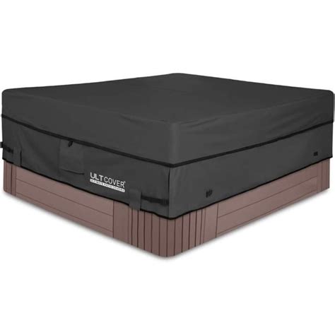 Ultcover Housse De Spa Carrée Imperméable En Polyester 600d Pour