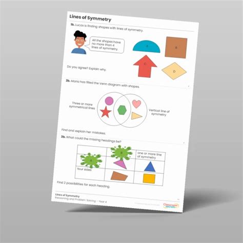 Year 4 Lines Of Symmetry Reasoning And Problem Solving 2 Resource Classroom Secrets