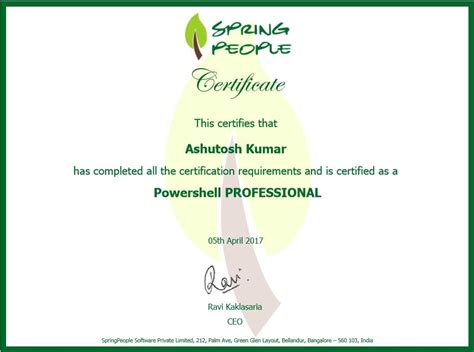 Ashutosh Kumar On Linkedin Powershell Certification