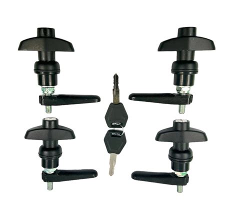 Flexiglass Early Model Canopy 4 X Side Window Long Shaft Locks 22mm Ho