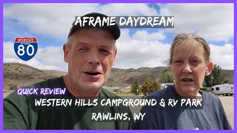 Western Hills Campground And Rv Park In Rawlins Wy Youtube