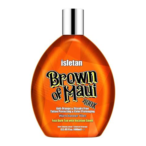 Isletan Brown Of Maui Indoor Outdoor Tanning Lotion With Bronzer And Accelerator