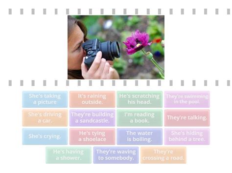 Present Continuous Find The Match