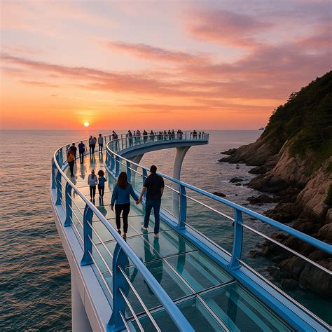 Cheongsapo Daritdol Observatory Busans Glass Bridge With Ocean Thrill