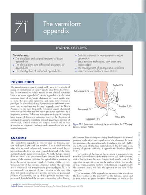 Appendix Surgery Pdf