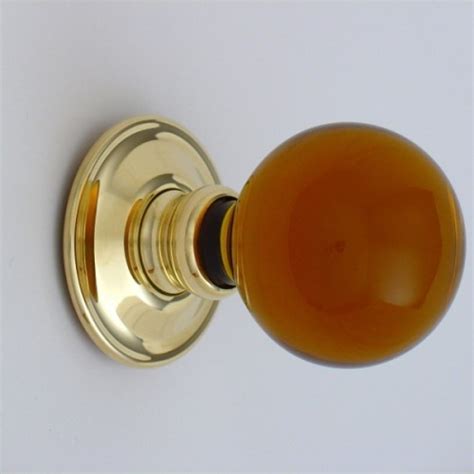 Amber Ball Glass Door Knobs Mortice Or Rim Door Handles And Door