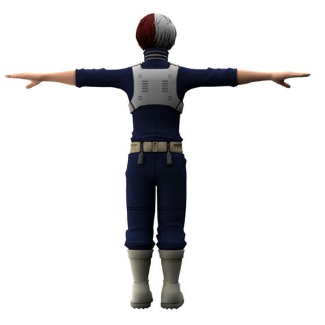 Shoto Todoroki 3d Model In Cartoon 3dexport
