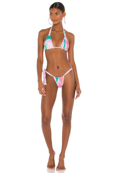 Frankies Bikinis Veronica Bikini Top In Trippy Revolve