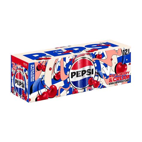 Buy Pepsi Cola Wild Cherry And Cream Soda 12 Fl Oz Cans 12 Pk From