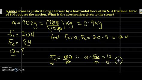 Newtons Second Law Of Motion Practice Problems Strengthening Your