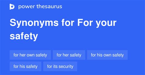 Safety Awareness Synonym At Christy Pung Blog