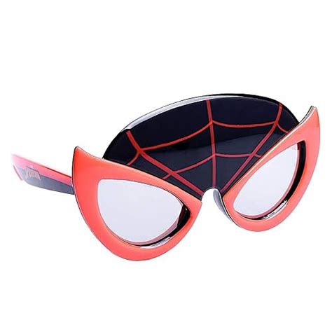 Sun Staches Spider Man Miles Morales Costume Sunglasses Marvel Accessory Lil Characters Mask