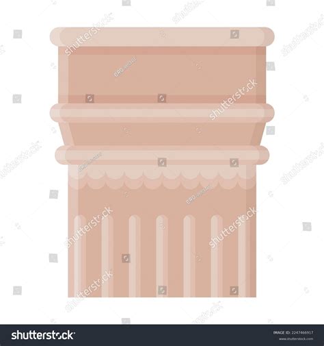 Antique Column Vector Illustration Greek Roman Stock Vector Royalty