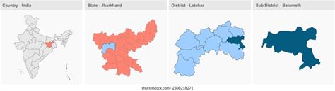 Herhanj Map Latehar District Jharkhand State Stock Vector Royalty Free 2508217035 Shutterstock