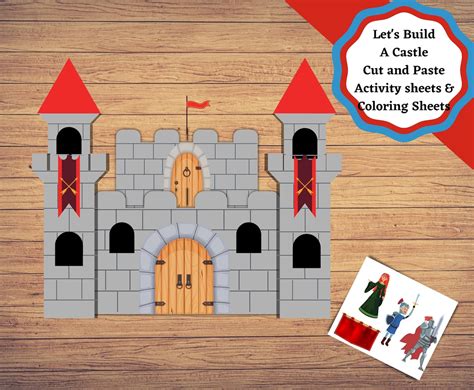 Castle Craft Printable Cut And Paste Create Your Own Castle Activity