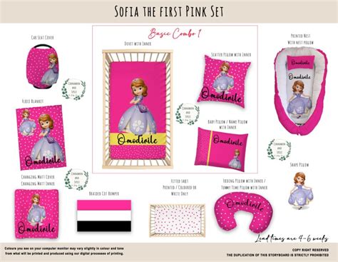 Cinnamon And Spice Cot Duvet Bedding Sofia The First Pink Set