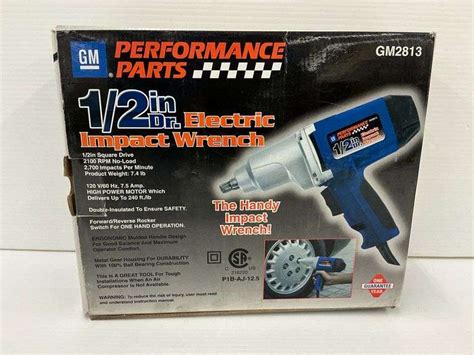 Gm Performance Parts 1 2 In Drive Electric Impact Wrench Model Gm2813