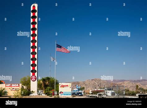 Baker California The Worlds Tallest Thermometer Records