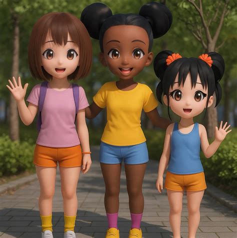 Dora Amanda And Kai Lan By Solarchroniclesxi On Deviantart