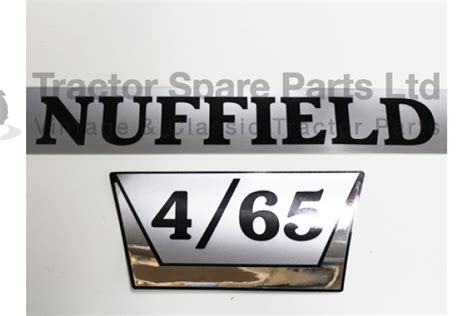Bonnet Decal Set Nuffield 465 Tractor Spare Parts