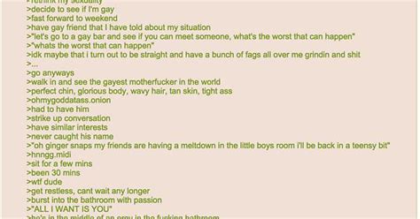 Anon Rethinks His Sexuality Imgur
