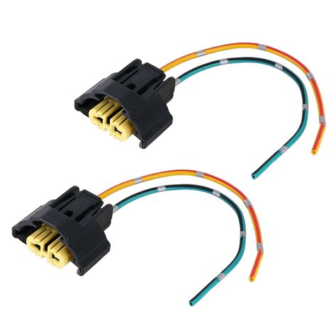 1 Pair Car H9 Bulb Holder Base Female Socket With Cable