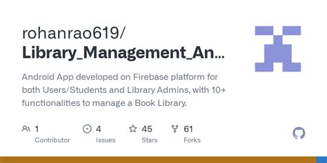 Github Rohanrao619librarymanagementandroidapp Android App