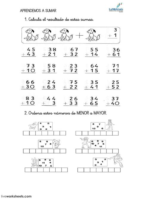 Sumas De Cifras Worksheet Live Worksheets 52 Off