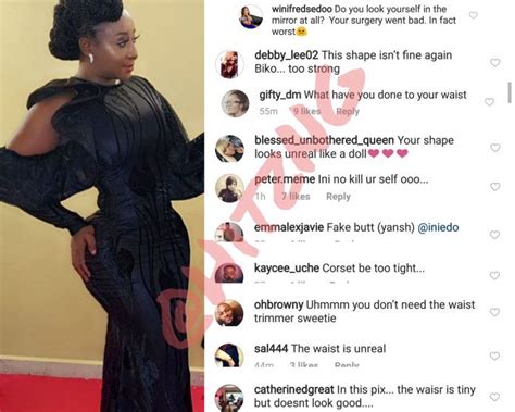 Surgery Gone Wrong Ini Edo S New Waist Is Causing A Commotion On Social Media Celebrities