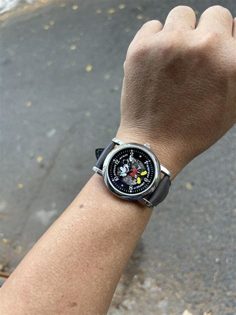 Mickey Mouse Automatic Watch Stainless Steel Back No 0025 Longs Fine Watches