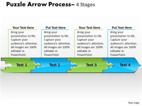 Strategy Diagram Puzzle 4 Stages Consulting Business Framework Model