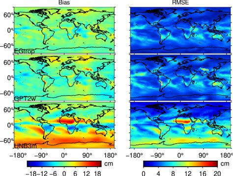Error Distribution Map Of Each Model Compared To The Global Era 5 Ztd