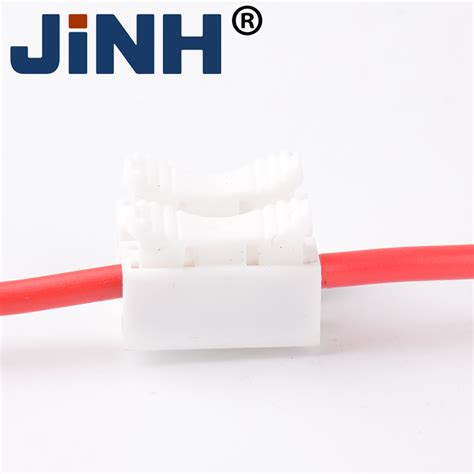 Jinh 2 Ways Quick Push In Cable Connector Spring Light Wire Connector