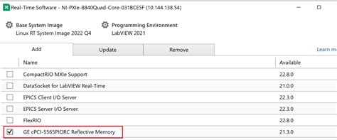 How To Use Ge Cpci 5565piorc In Veristand Ni