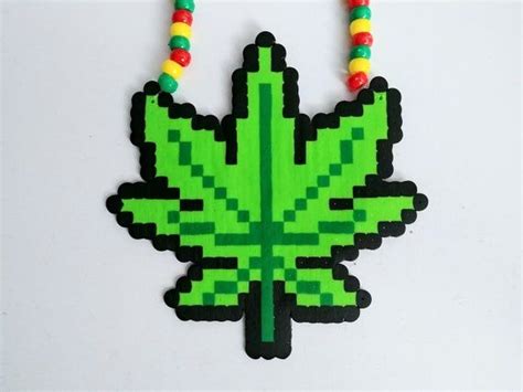 Pot Leaf Perler Pattern