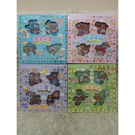 Jual Sticker Momo Doraemon Sanrio Dll Kemasan Box Isi 100 Pcs Shopee
