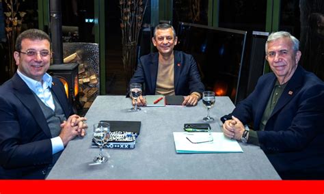 Krize Tek Fotoğraflık Ara Özgür Özel Ekrem İmamoğlu Mansur Yavaş