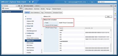 Using Vmware Evc Mode For Clusters In Vsphere Virtualization Spiceworks Community
