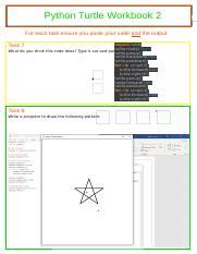 Python Turtle Workbook Draw Patterns With Lines Of Code Or Course Hero