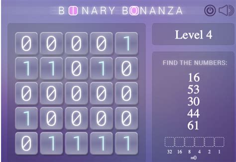 Binary games 2진수 게임