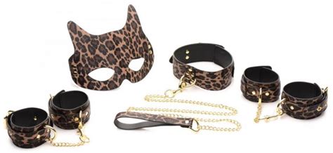 Master Series Leopard Print Bondage Set