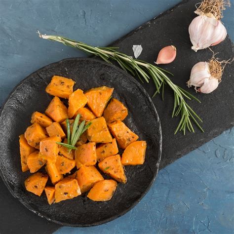 Free Photo Flat Lay Delicious Sweet Potatoes Dish
