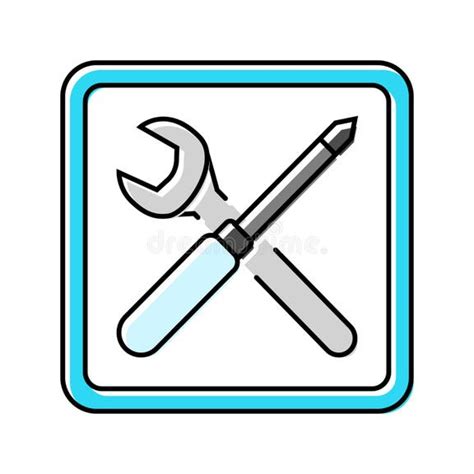 Quick Assembly Product Label Caution Color Icon Vector Illustration