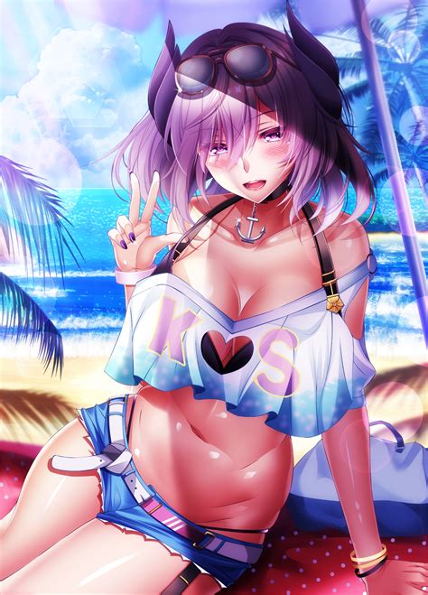 Yuuzuki Hijiri Kirishima Azur Lane Kirishima Summery Audacity Azur Lane Azur Lane