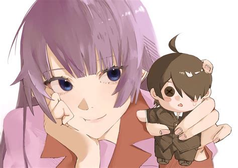Senjougahara Hitagi And Araragi Koyomi Monogatari And 1 More Drawn By