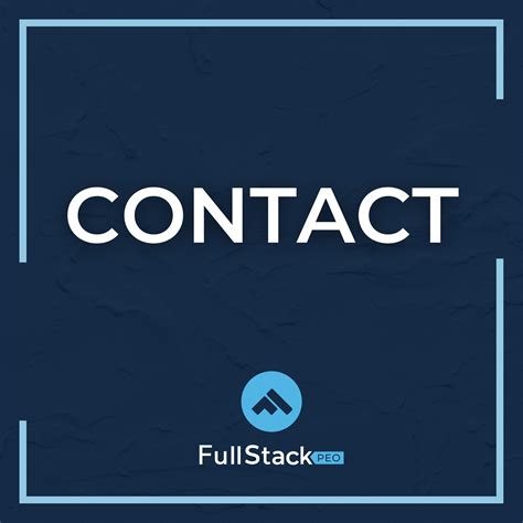 Contact Fullstack Peo