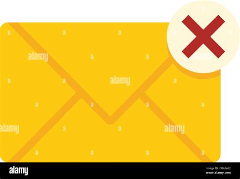mail blocked icon flat vector block email information envelope