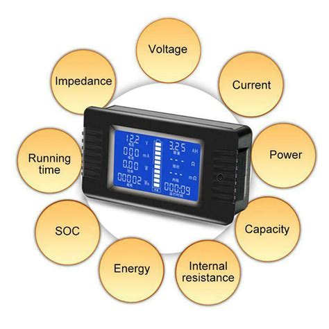 Lcd Display Volt Amp Meter Digital Current Voltage Grandado