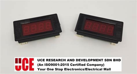 3½ Red Led Digital Rpm Frequency Meter Panel Mounting