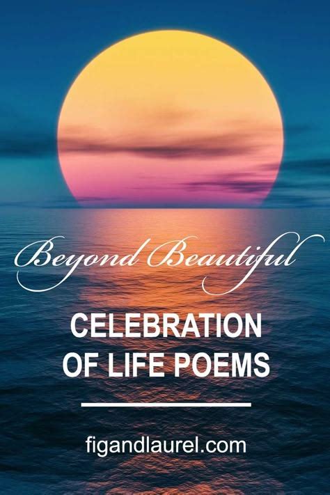 Celebration Of Life Poems